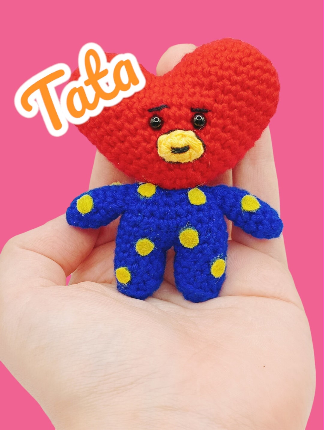 BTS Bt21 Tata Amigurumi Crochet - Etsy