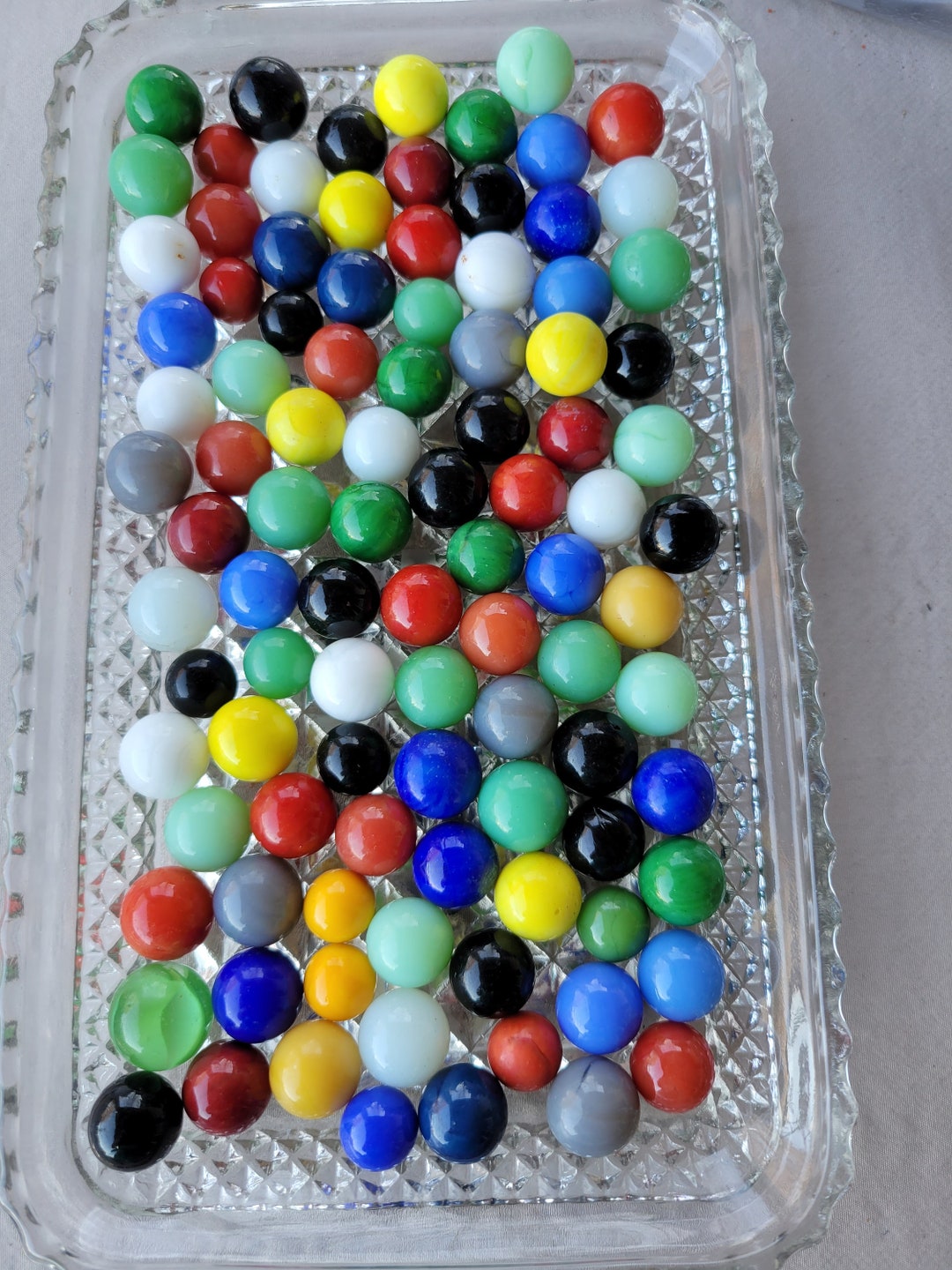 50 Vintage Solid Color Game Marbles for Crafts or Decor - Etsy