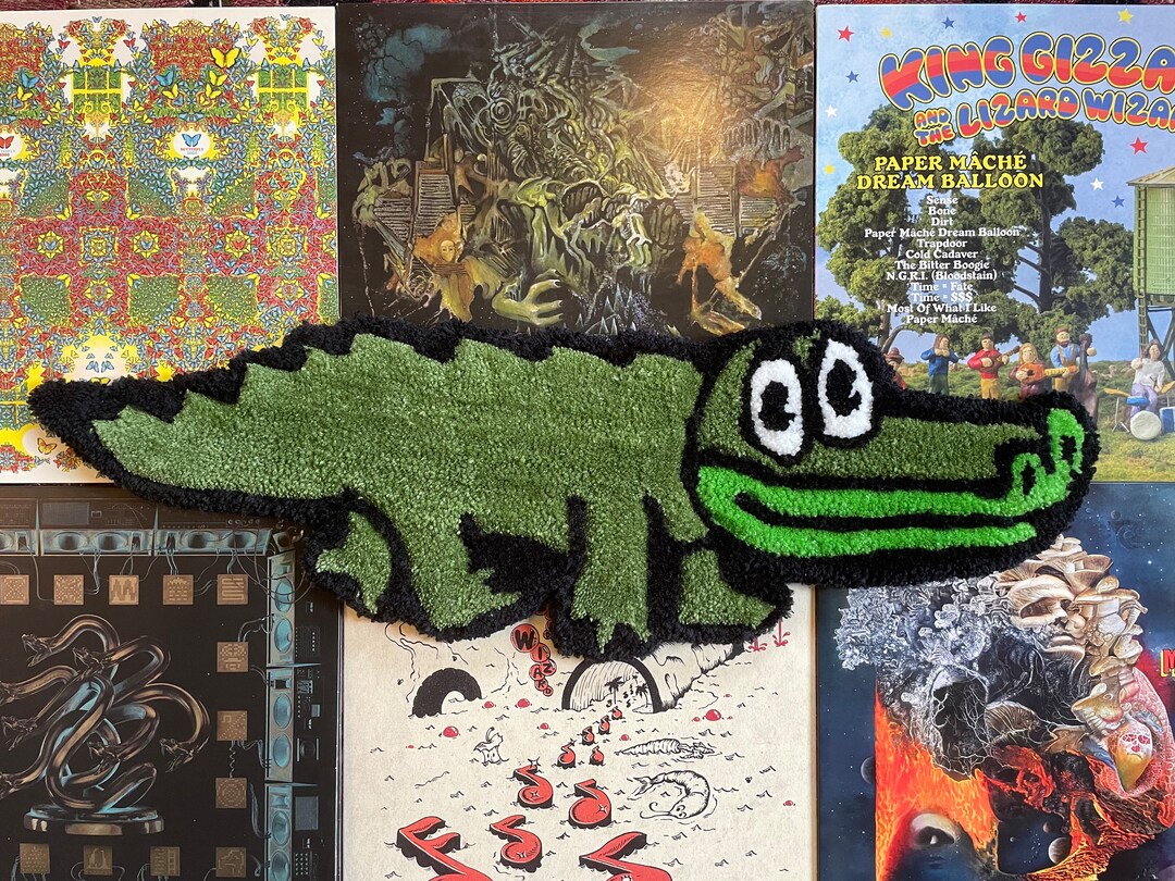 MADE TO ORDER King Gizzard and the Lizard Wizard Hand Tufted Gator Rug ...