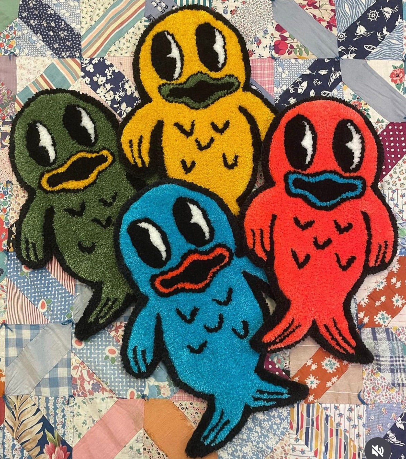 Fishing for Fishies Rug - King Gizzard - Made to Order - Etsy