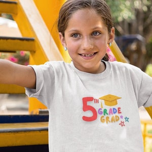 5th Grade Graduation Child Kid Grad Tee Shirt - Etsy