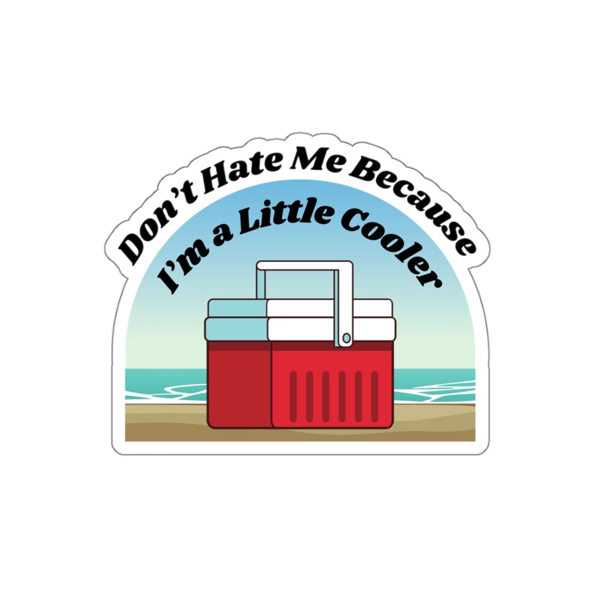 Funny Work Sticker, Beach Sticker, Laptop Stickers, Water Bottle ...