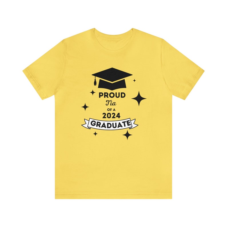 2024 Graduate Tshirt Proud Tia Aunt Family Graduation Gift College High ...