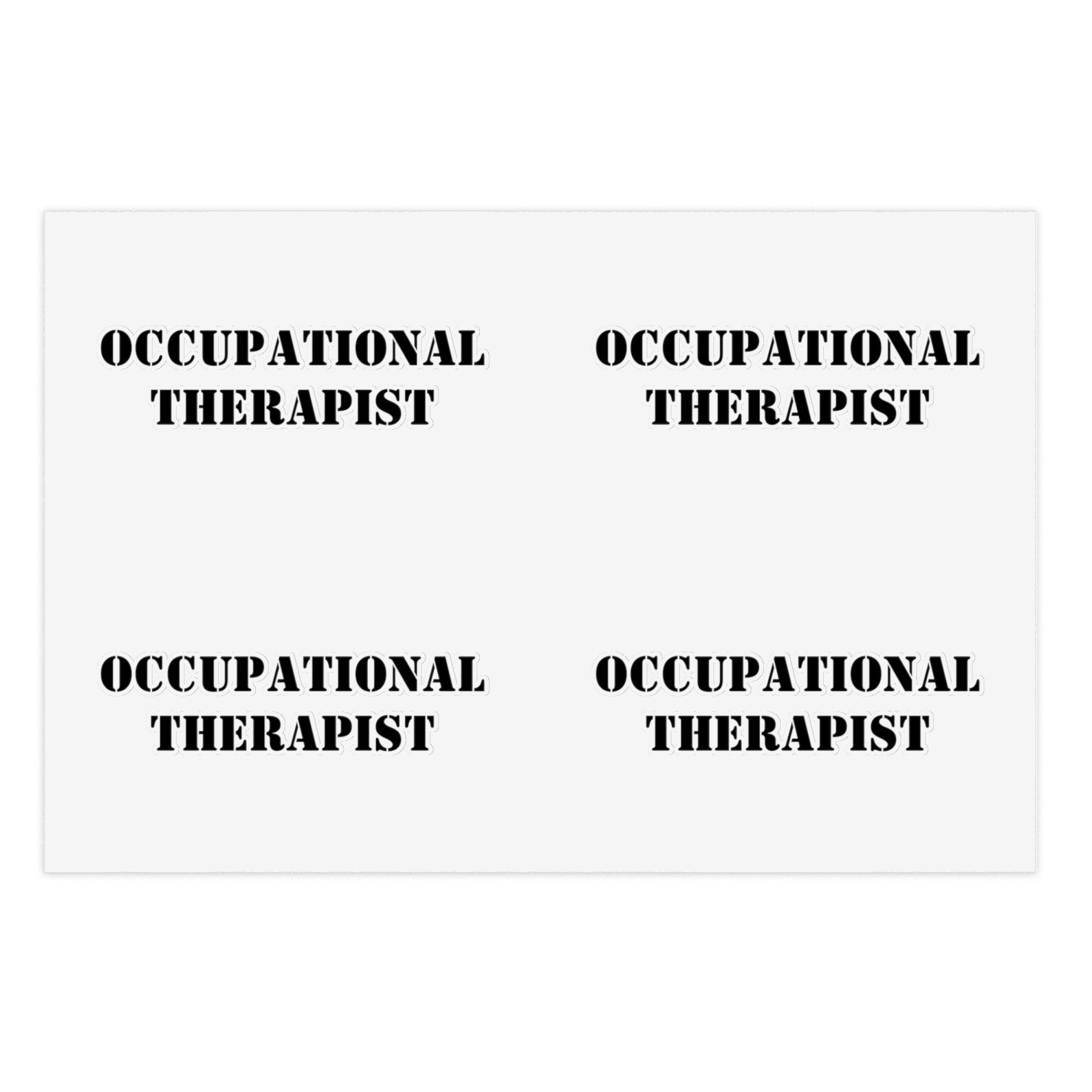 Occupational Therapist OT PT Fun Stickers, College, Friend, Gift ...