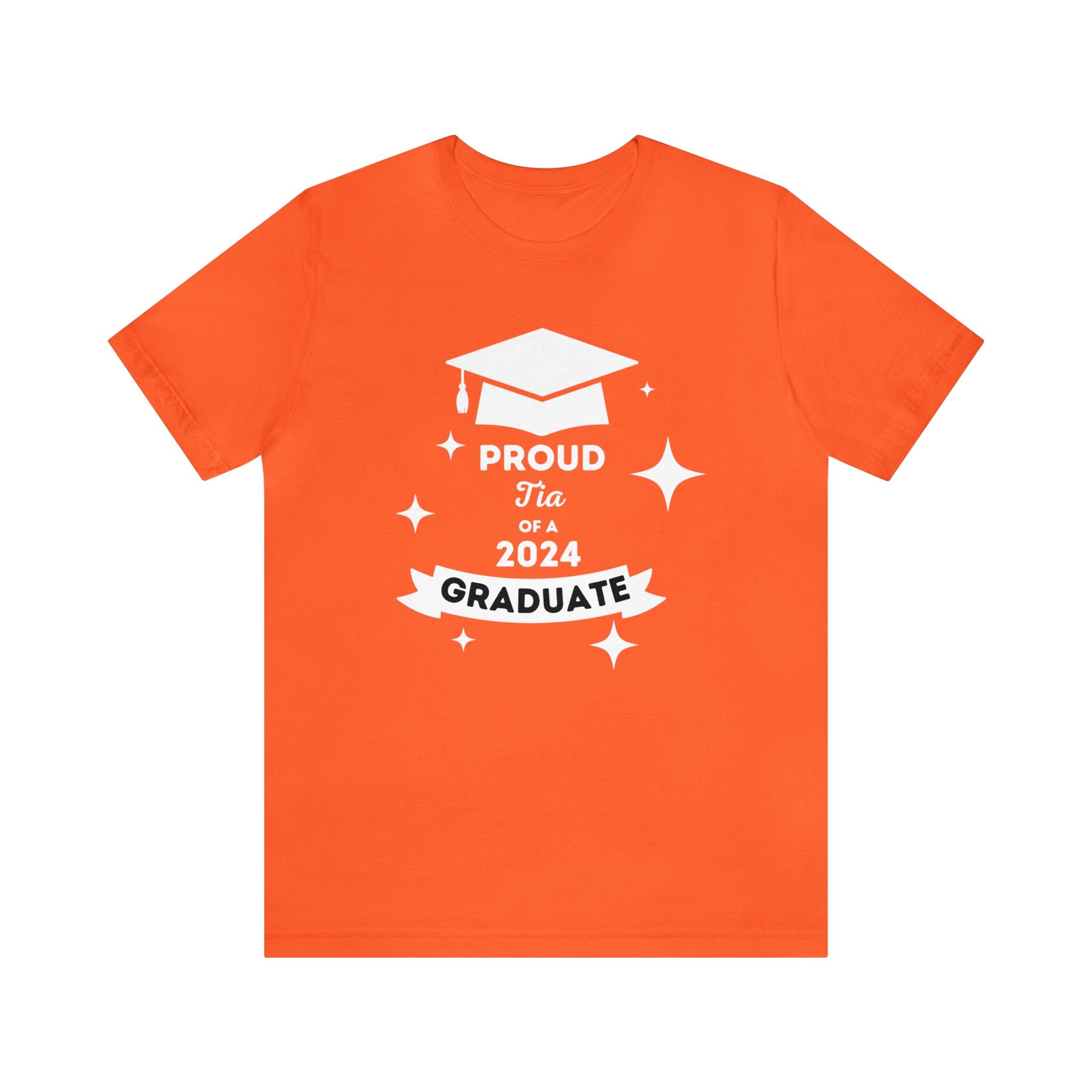 2024 Graduate Tshirt Proud Tia Aunt Family Graduation Gift College High ...