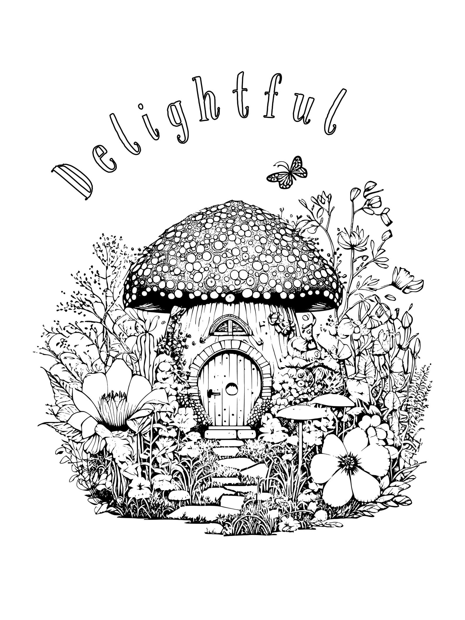 Fairy Houses Coloring Pages, 10 Coloring Pages, Digital Download, Kids ...