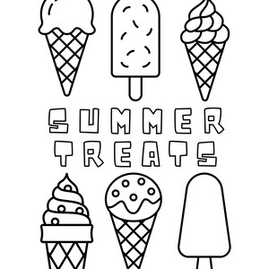 Summer Coloring Pages, Digital Download, Kids Summer Coloring Pages ...