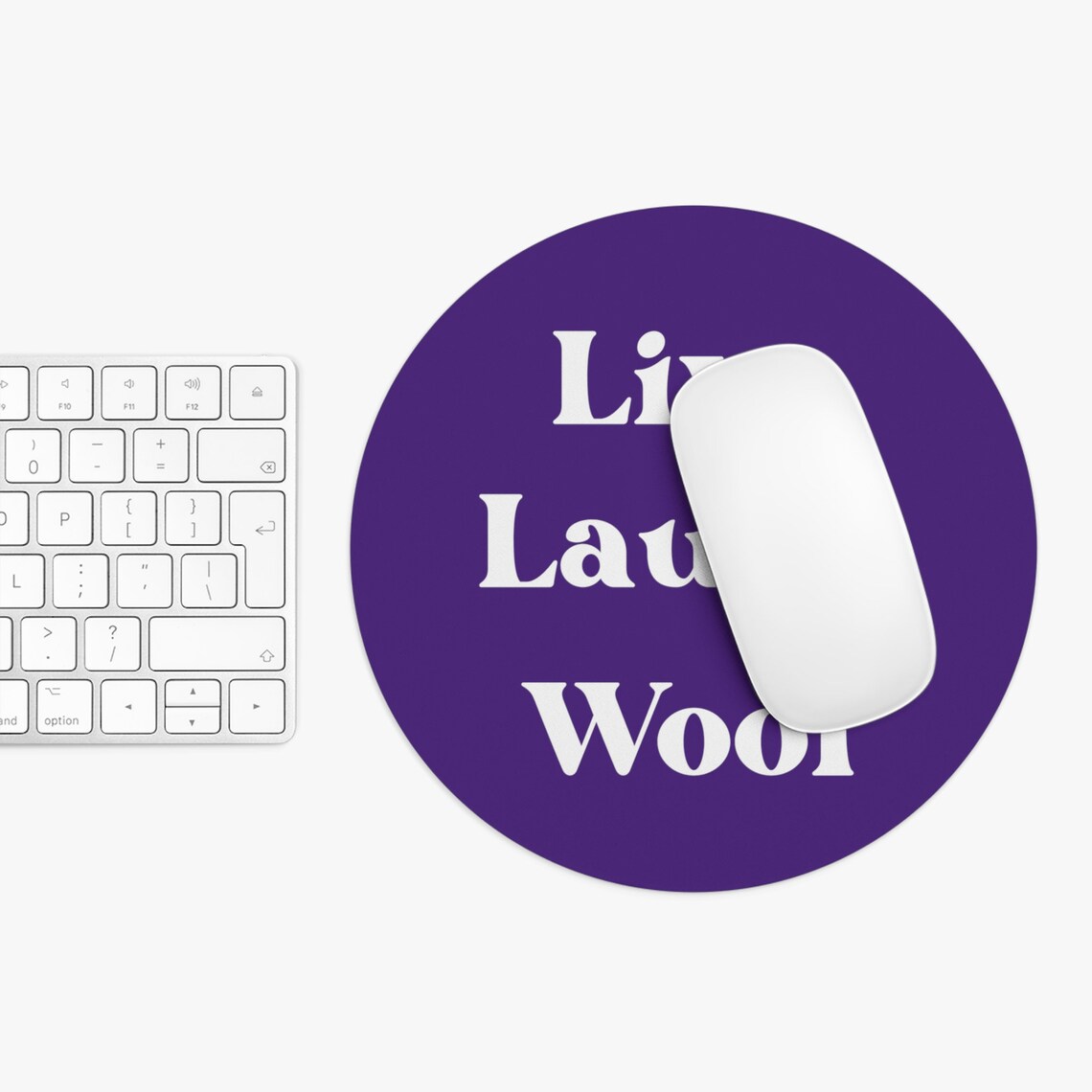 Purple Dog Live Laugh Woof Pet Mousepad Remote Work, Office, Coworker ...