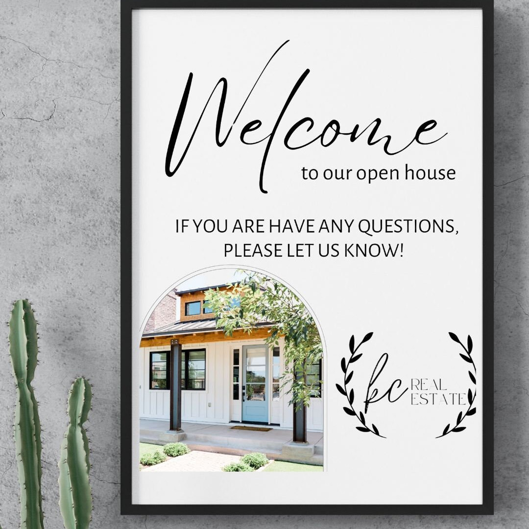 Open House Sign for Real Estate Marketing Realtor Gift for Real Estate ...