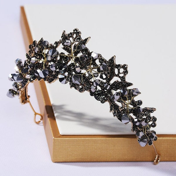 Black Tiara - Etsy