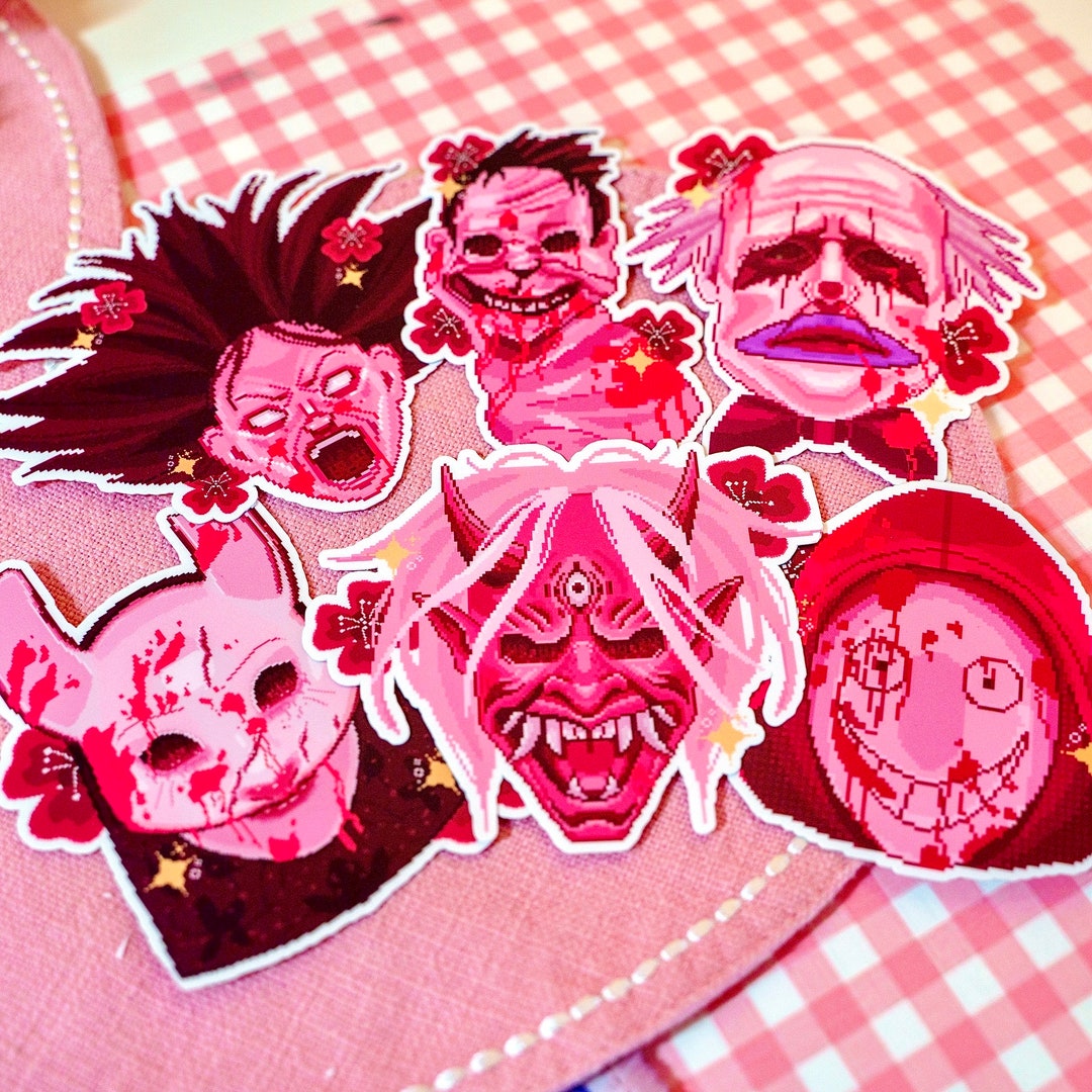 Pink Pixel DBD Horror Killer 3.5 Inch Stickers - Etsy