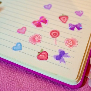 Pixel Holo Deco Sheets for Kpop Photo Card Deco - Etsy