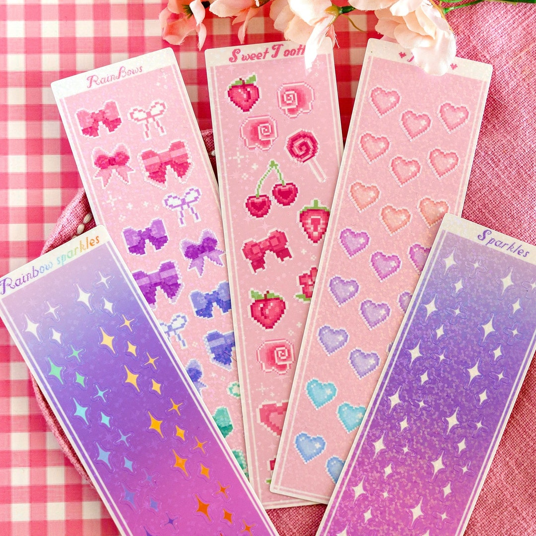 Pixel Holo Deco Sheets for Kpop Photo Card Deco - Etsy