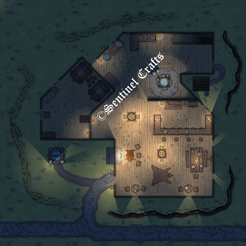 The Wander Inn - Dnd Inn Battle Map - Etsy