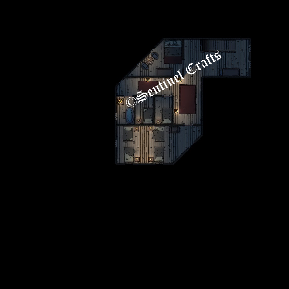 The Wander Inn - Dnd Inn Battle Map - Etsy