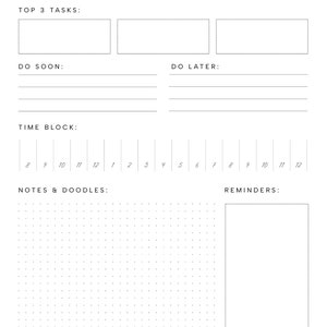 ADHD Daily Planner - Etsy