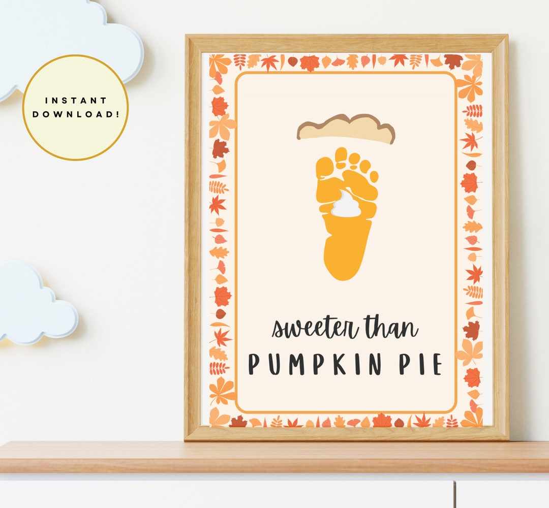 Thanksgiving Footprint Craft, My First Thanksgiving Art, Baby Footprint ...