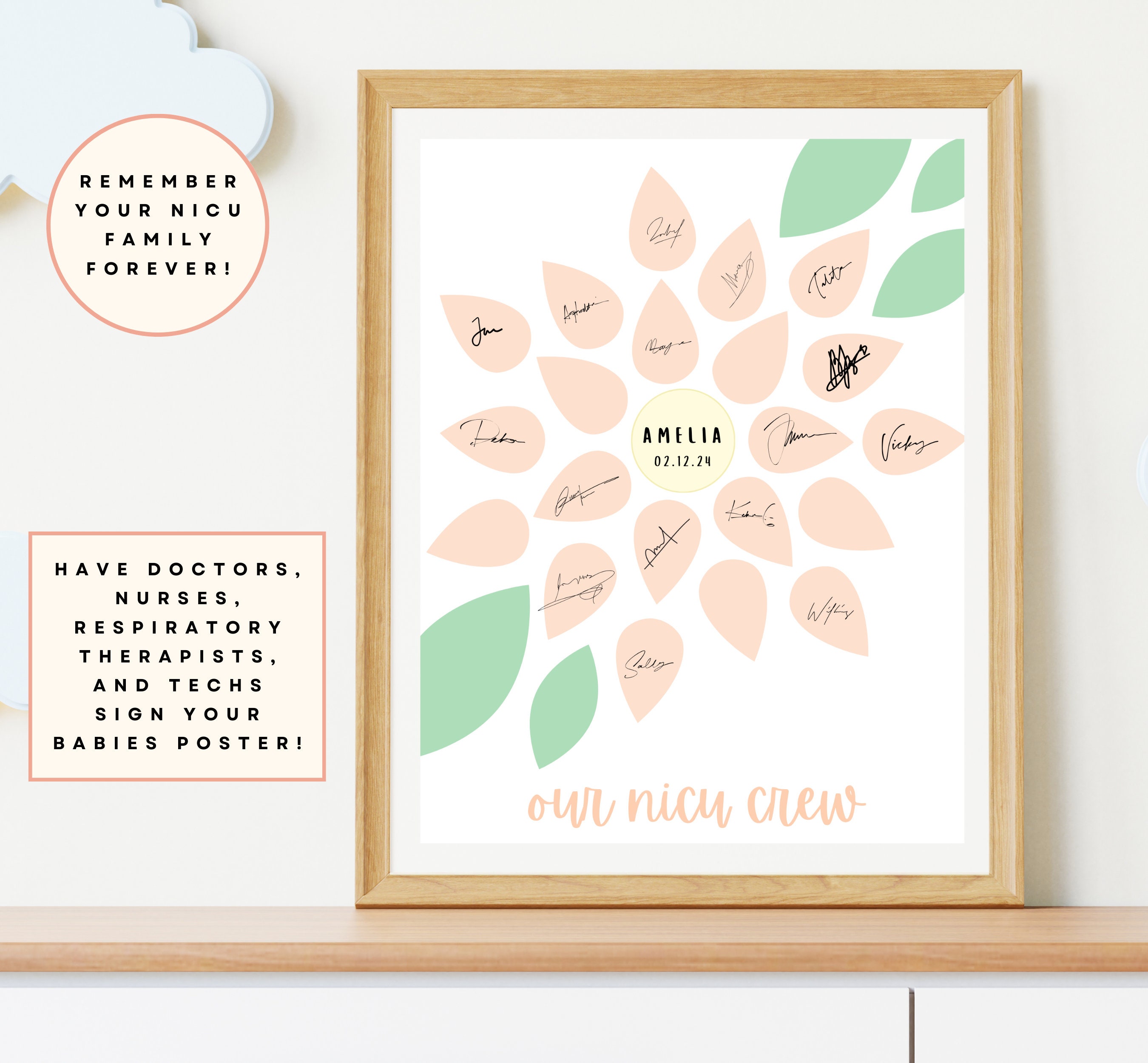 My NICU Crew Poster, My NICU Staff Poster, NICU Mom Gift, Nicu Staff ...