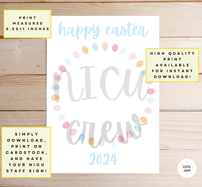 NICU Easter Craft, Easter Craft, NICU Footprint Craft, Newborn ...