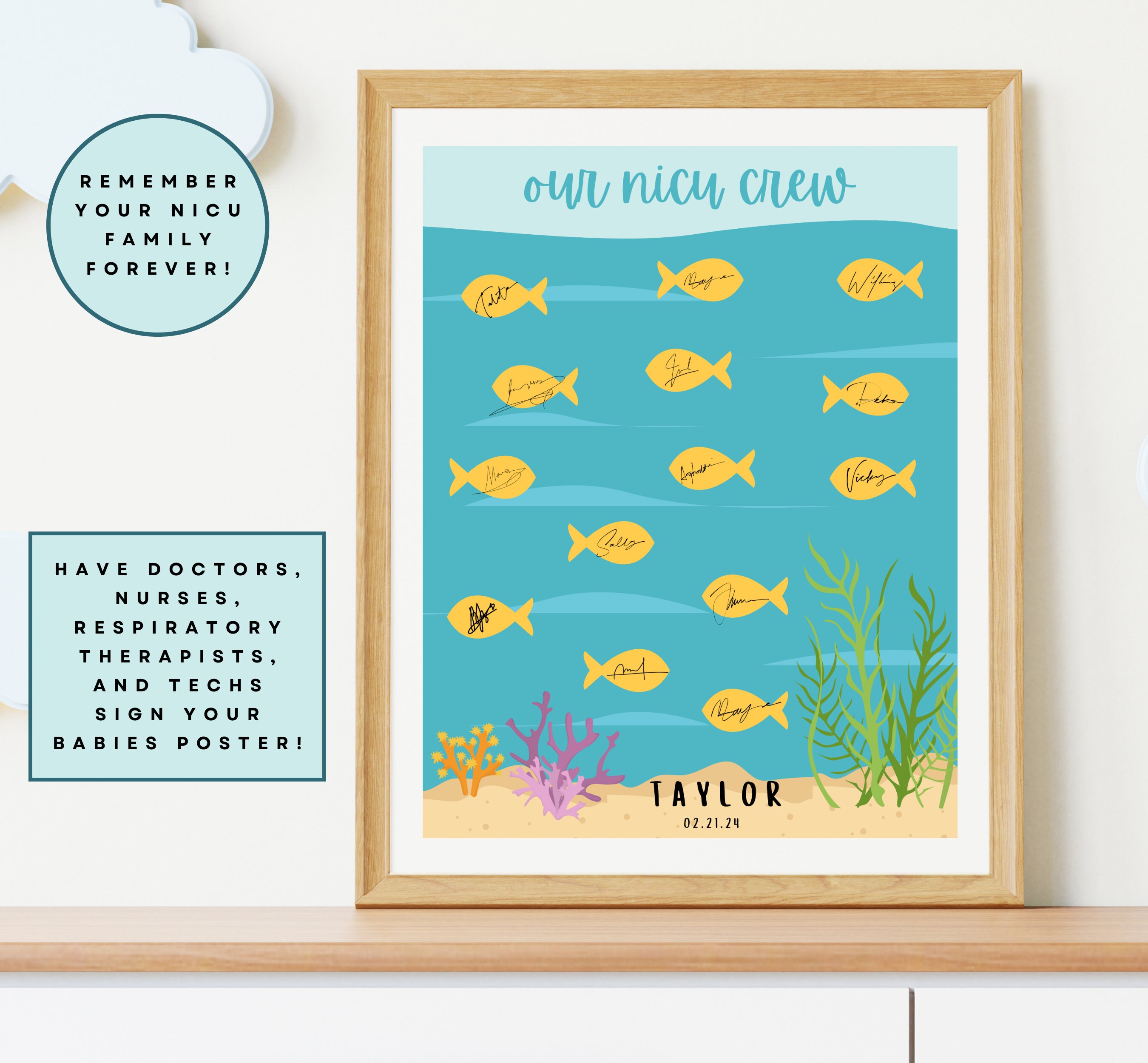 My NICU Crew Poster, My NICU Staff Poster, NICU Mom Gift, Nicu Staff ...