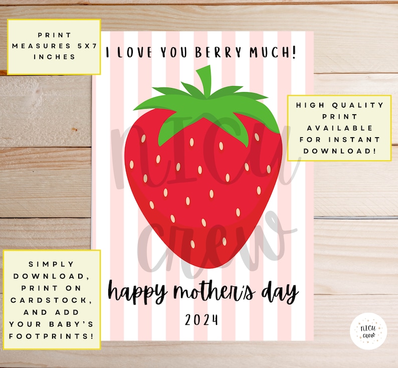 NICU Mother's Day Craft, Mother's Day Craft, NICU Footprint Craft ...