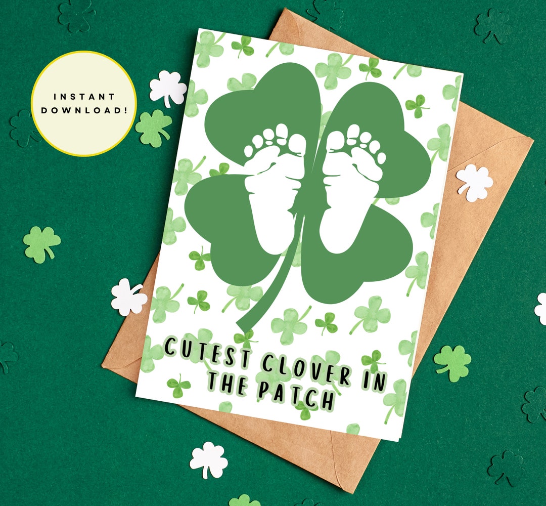 NICU St Patrick's Day Craft, St Patrick's Day Craft, NICU Footprint ...