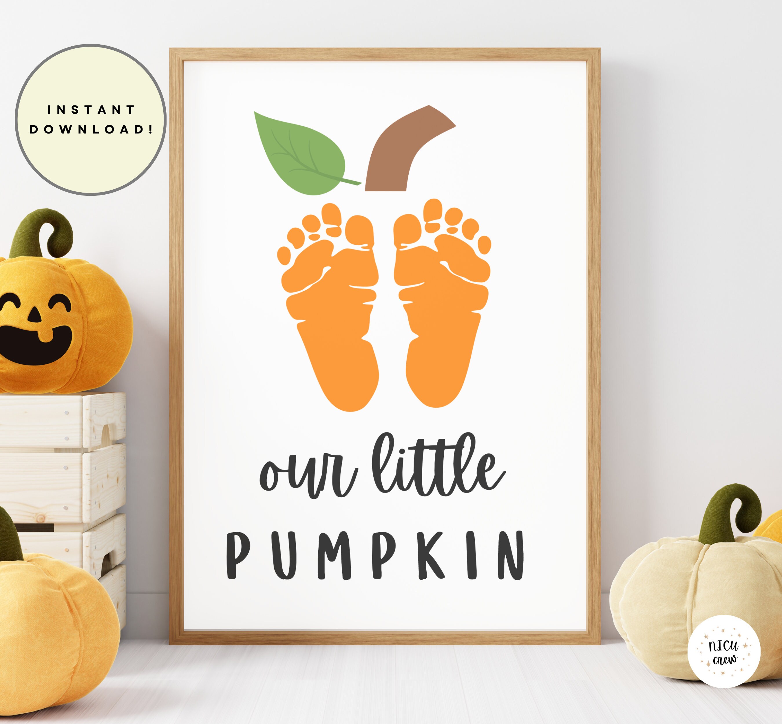 Halloween Footprint Craft, My First Halloween Art, Footprint Art, Fall ...