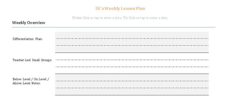 5E Lesson Plan Template (editable Weekly Planner + Macro-enabled Excel ...