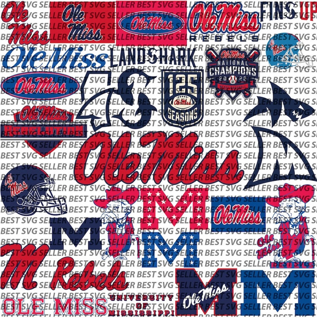 Rebels SVG Basketball SVG Ole Miss Football SVG Collage - Etsy