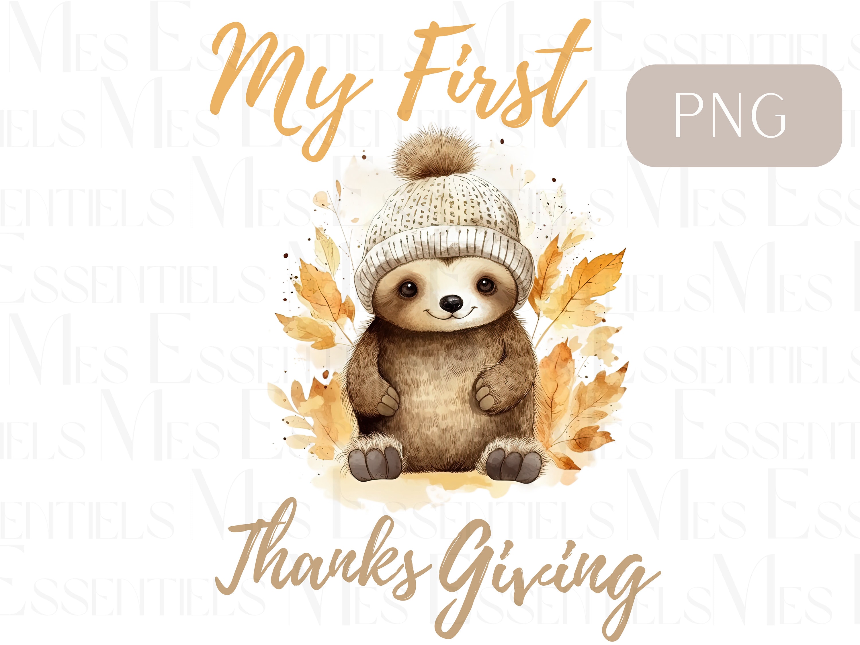 My First Thanksgiving SVG Sloth SVG 1st Thanksgiving SVG First ...