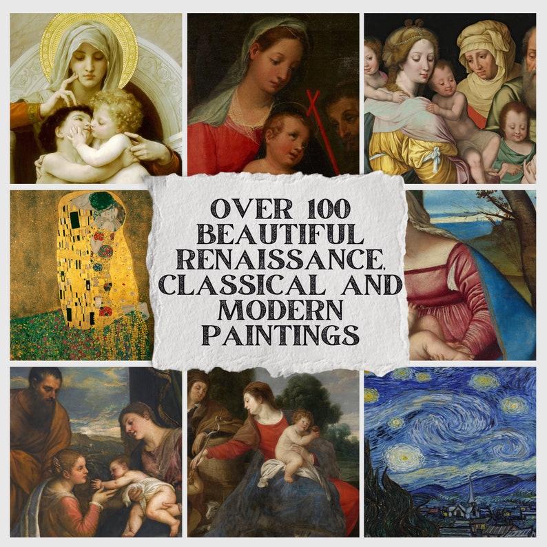 100 Digital Paintings of Renaissance Art Bring Timeless - Etsy