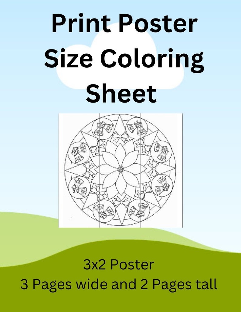 3x2 Page Coloring Page Poster - Etsy