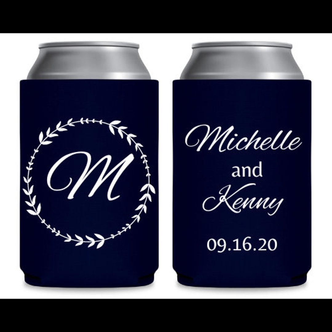 Custom Wedding Beer Can Case Custom Wedding Koozie Custom - Etsy