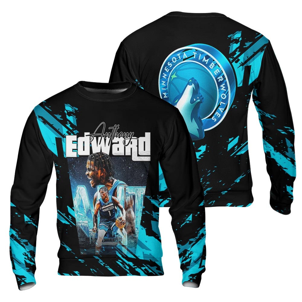 Anthony Edwards Shirt, Anthony Edwards Basketbal 3D Shirt sold by ...