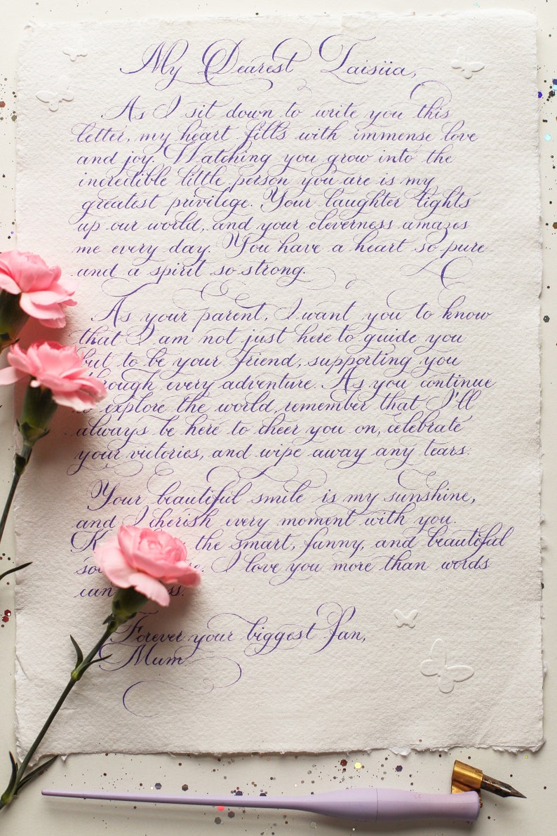 Personalised Handwritten Letter for Child, Mother, Father, Friend ...