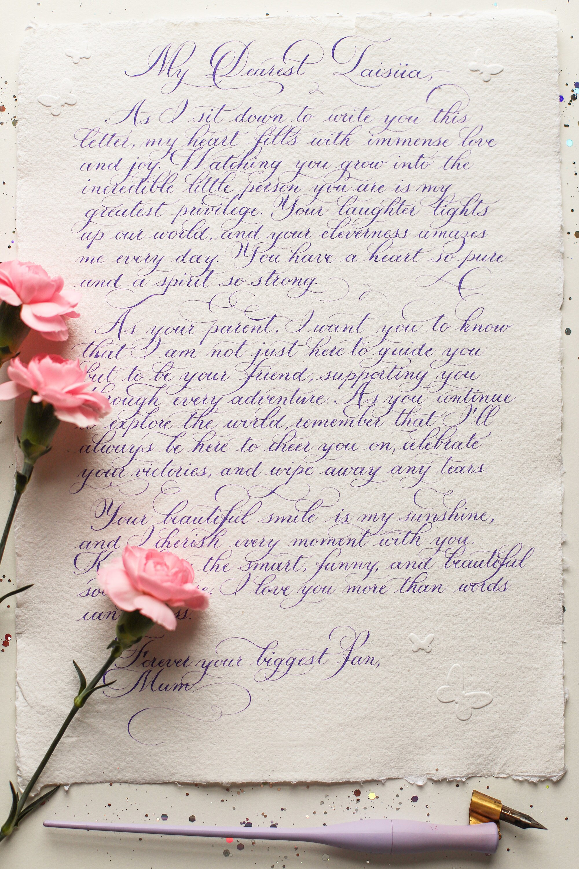 Personalised Handwritten Letter for Child, Mother, Father, Friend ...