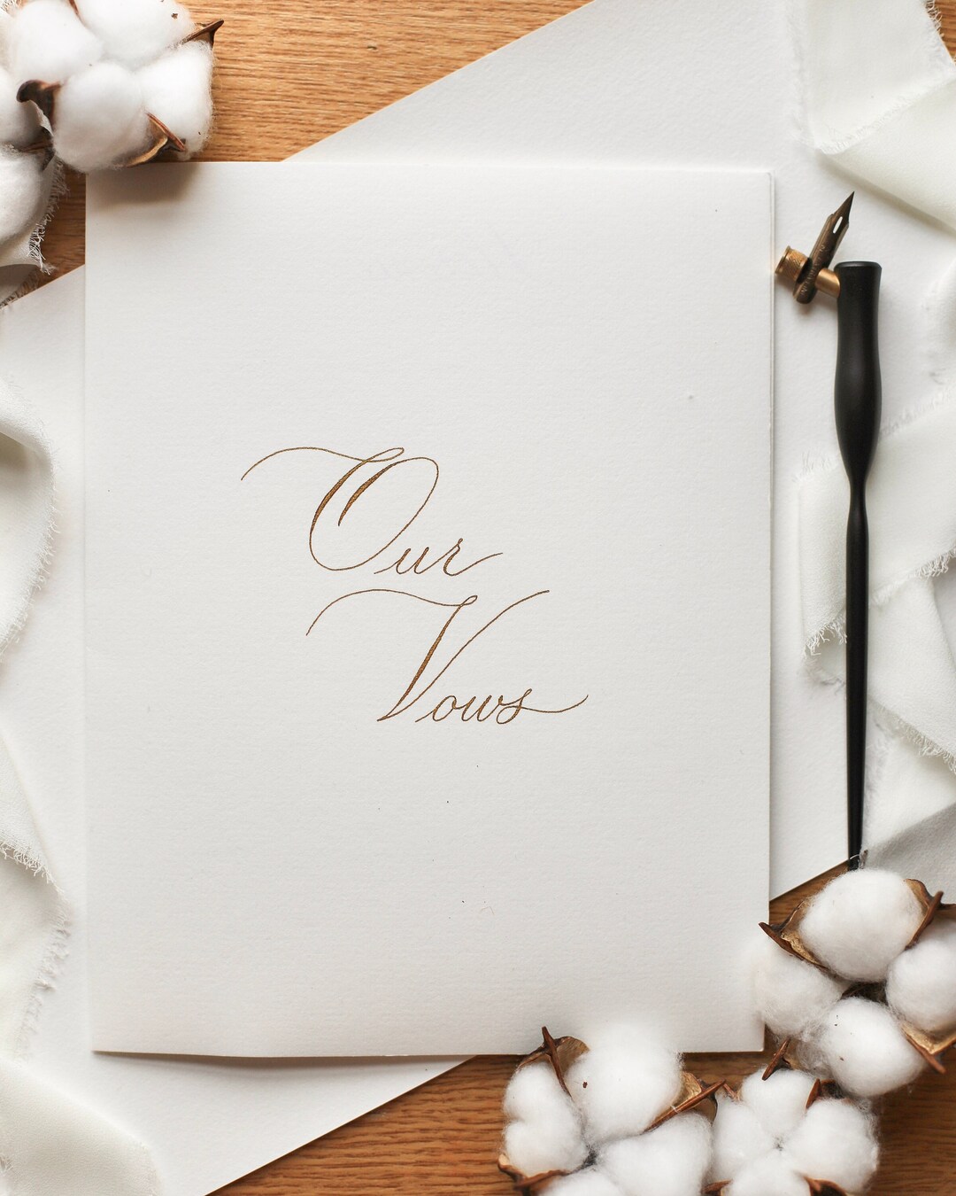 Handwritten Wedding Vows Husband & Wife Personalised Wedding Book ...