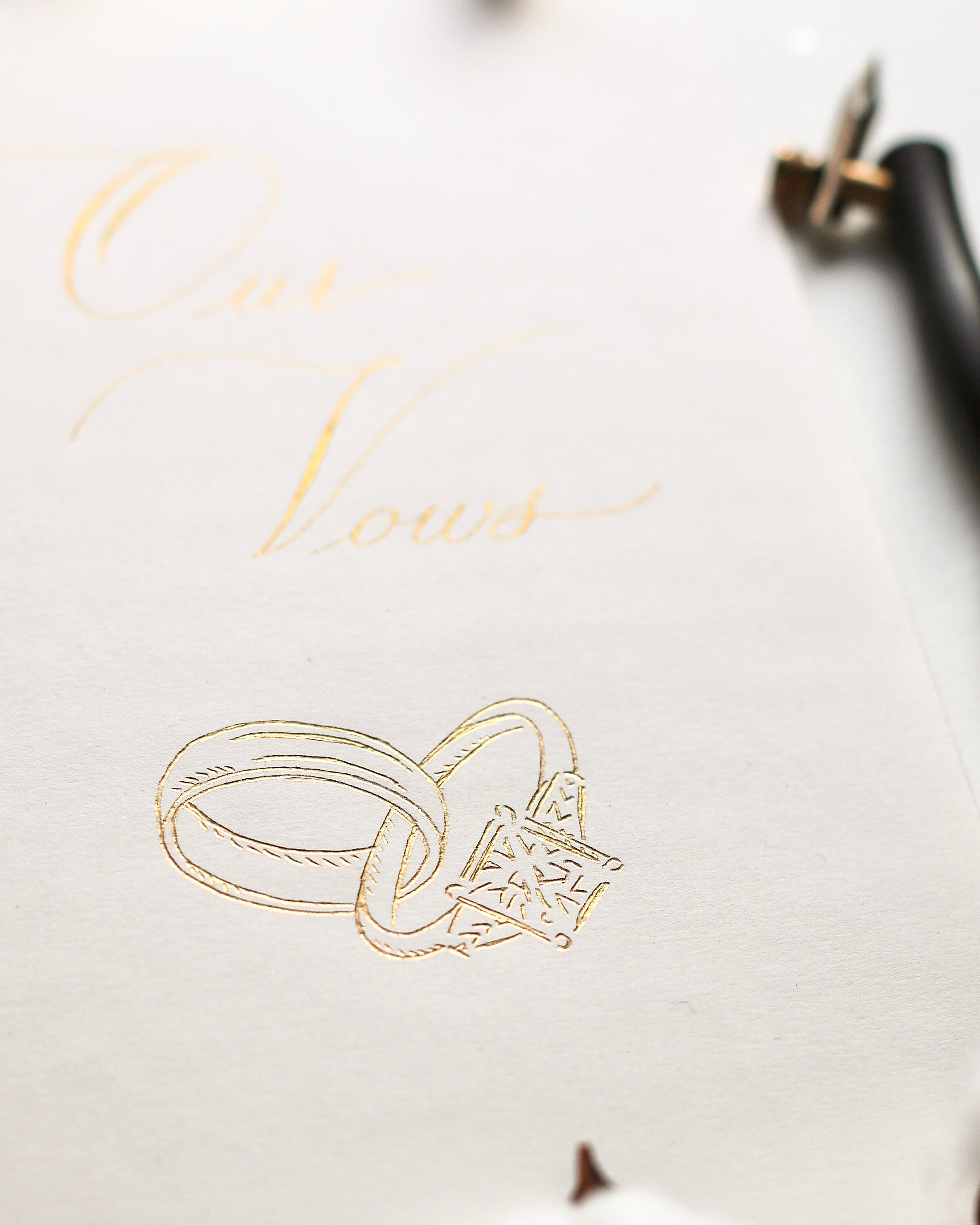 Handwritten Wedding Vows Husband & Wife Personalised Wedding Book ...