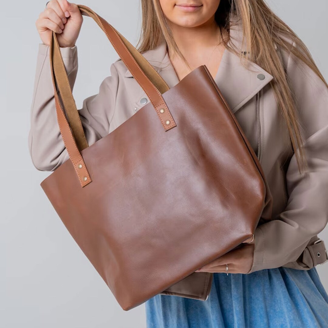 Leather Tote Bag, Leather Bag, Womens Bag, Women Tote Bag, Shoulder Bag ...