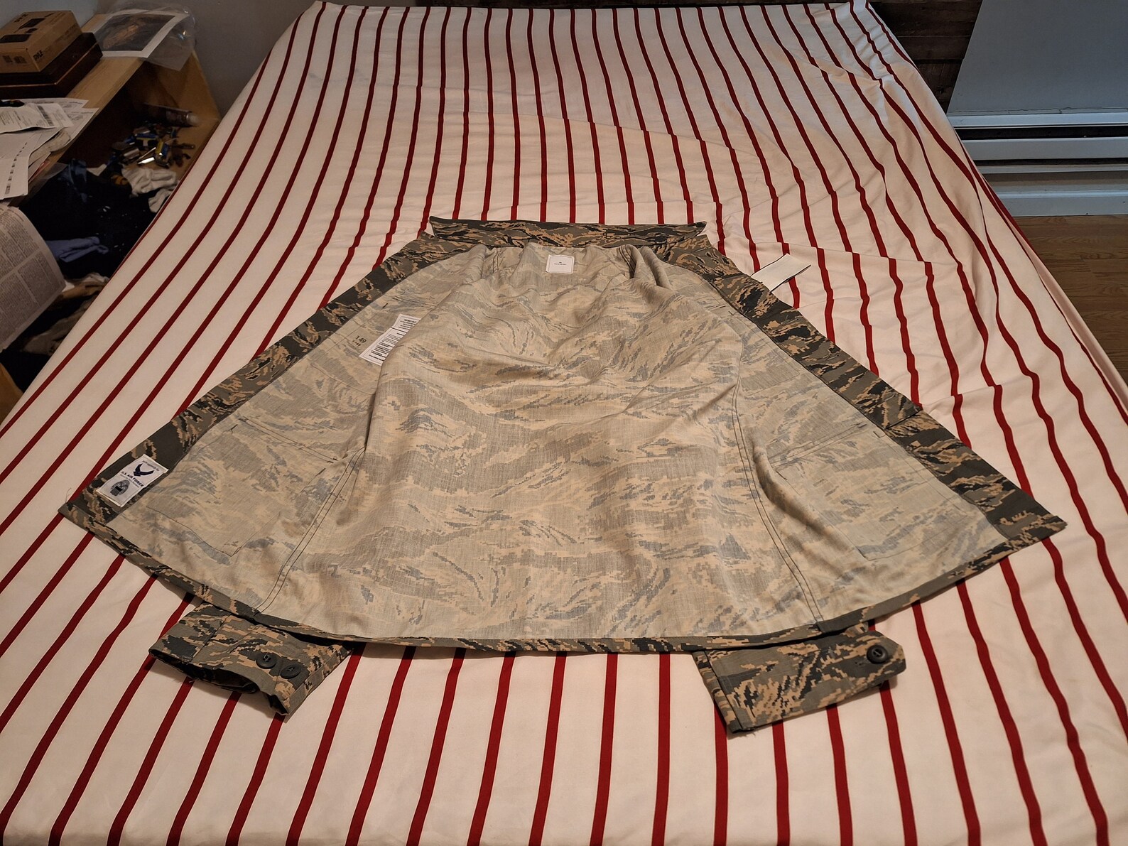 US Air Force Air Force Camouflage Pattern Mans Utility Coat Size 40 L ...