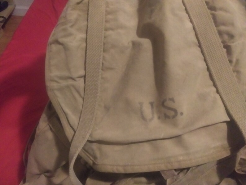 U.S. Army WWII Rucksack With Metal Frame Used - Etsy