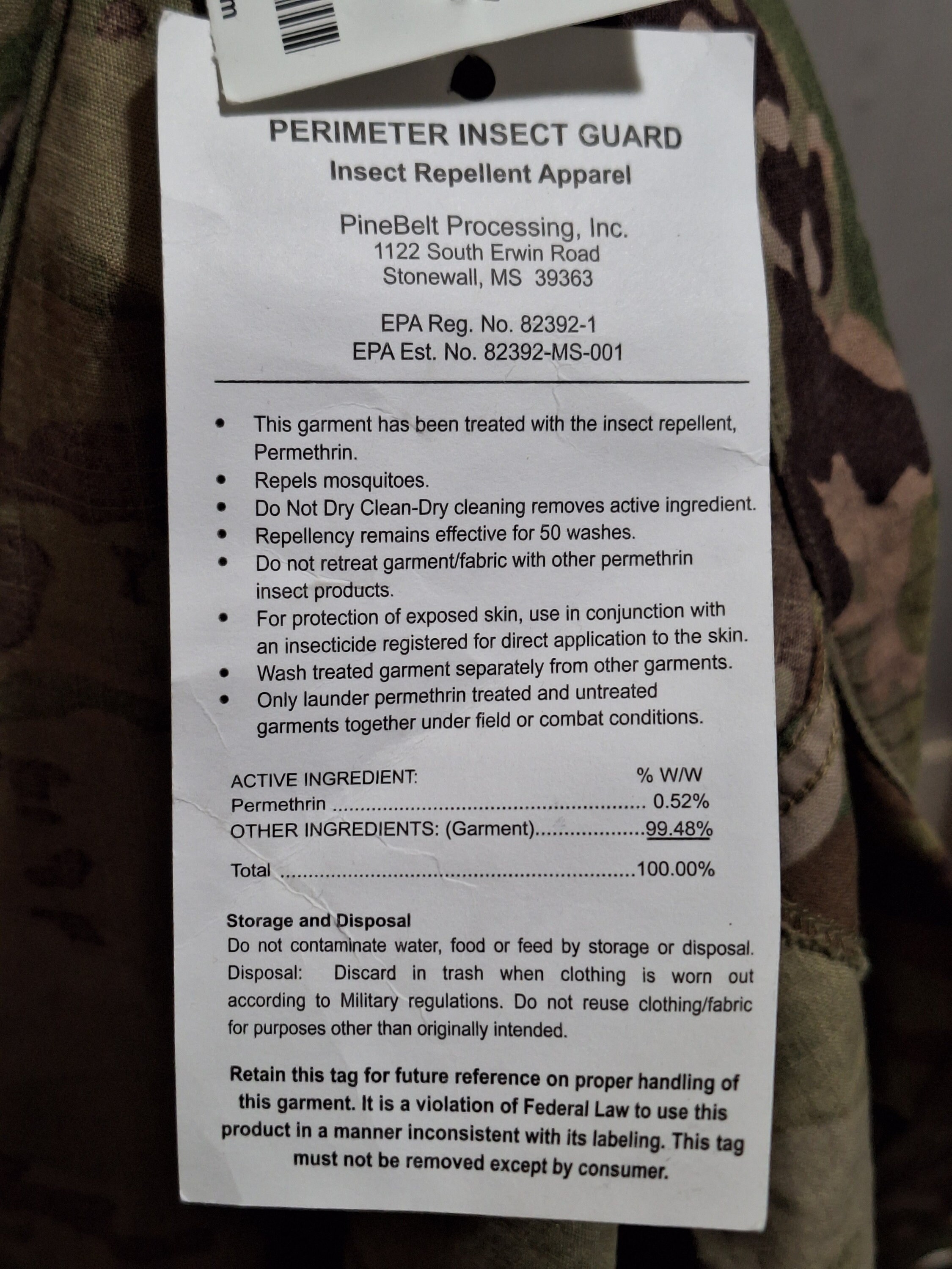 US Army OCP Army Combat Uniform Insect Repellent Flame Resistant Combat ...