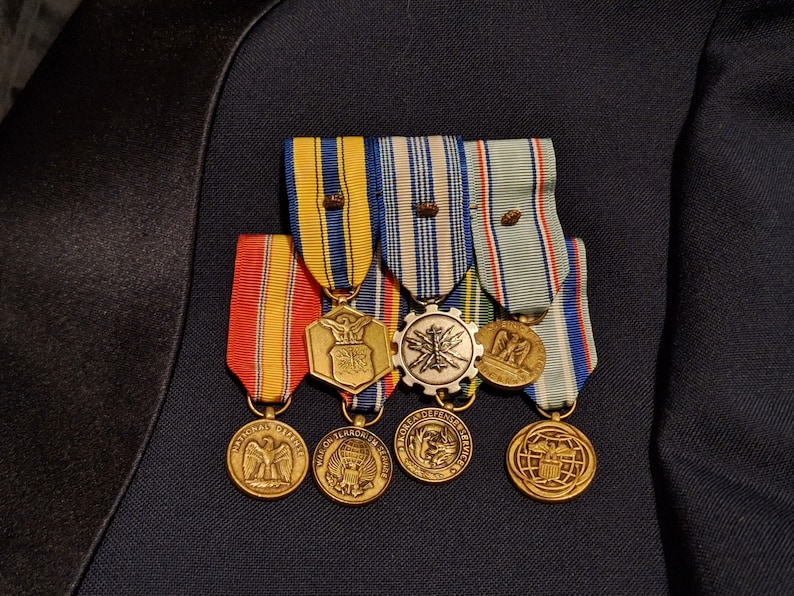 U.S. Air Force Mess Dress Uniform Coat With Medals Color Blue Used - Etsy