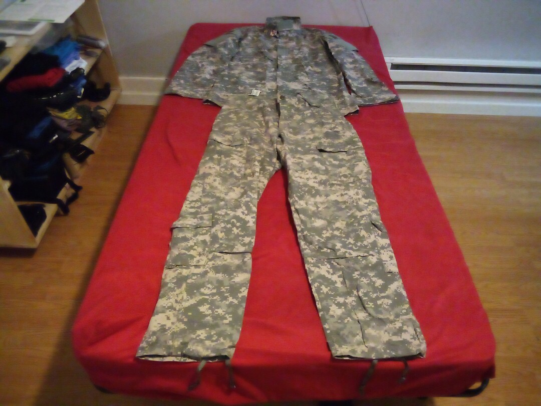 Us Army Acu Camo Flame Resistant Army Combat Uniform Coat Etsy