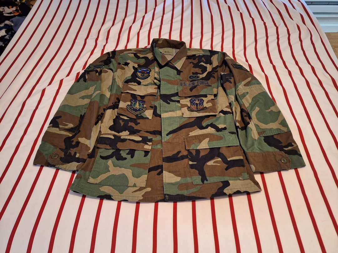US Air Force Woodland Camouflage Pattern Combat Coat Size Medium-short ...