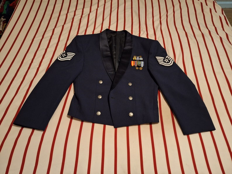 U.S. Air Force Mess Dress Uniform Coat With Medals Color Blue Used - Etsy