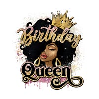 Birthday Queen Black Girl Magic PNG - Etsy