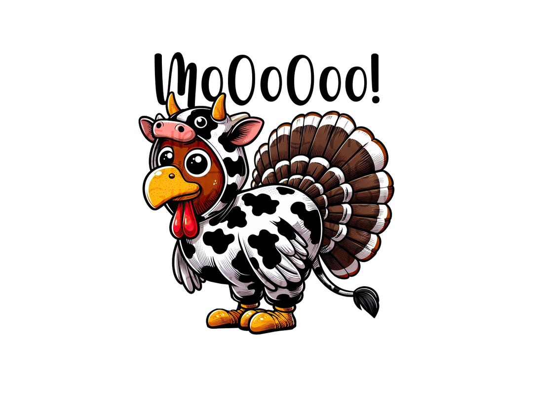 Turkey Moooo DTF Transfer - Etsy
