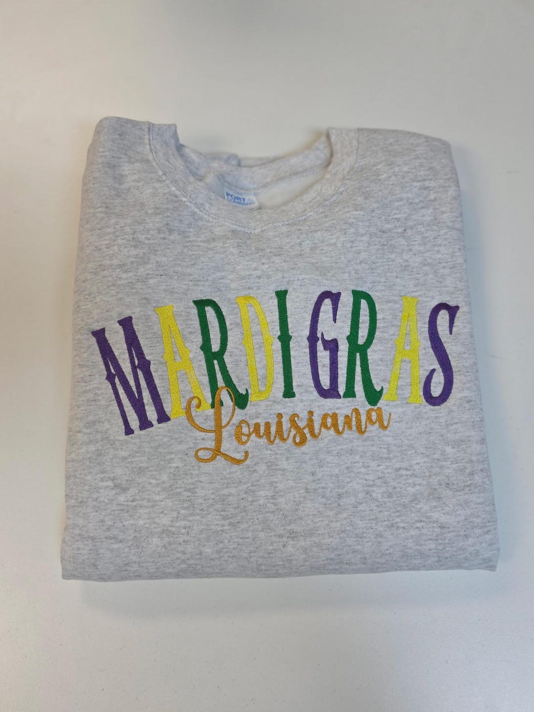 Custom Embroidered Crewneck Sweatshirt | Personalized Embroidery | Name ...