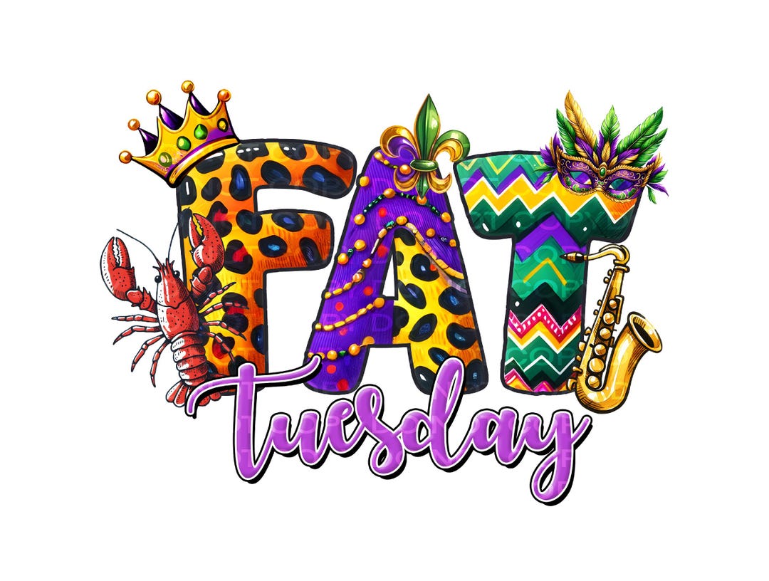 Fat Tuesday 1 - DTF Transfer - Etsy